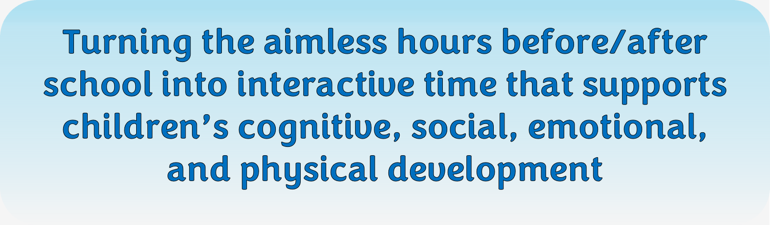 Extended Day Care Program – Extended Day Program